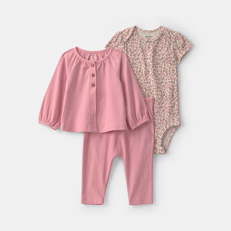 Click here for Carters Baby Girls Bodysuit  Cardigan and Pants  3... prices