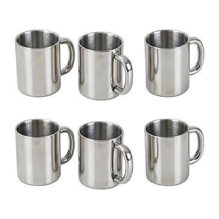 Click here for BergHOFF 6pc 18/10 Stainless Steel Mug Set  12 Oz... prices