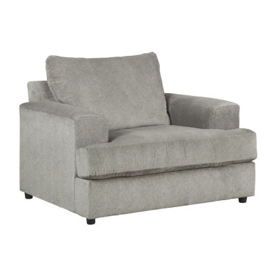 Signature Design by Ashley® Soletren Chair and a Half, Color: Stone ...