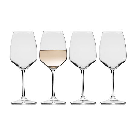 Mikasa Melody 4-pc. White Wine Glass  One Size  Clear