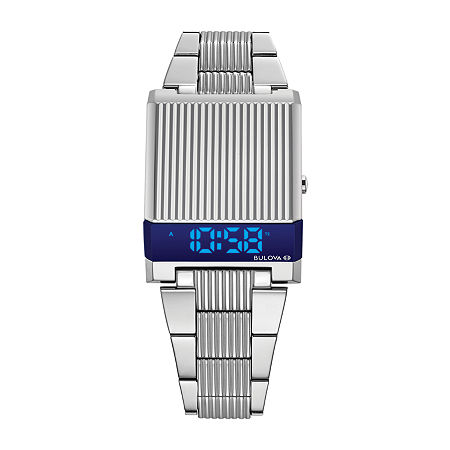Click here for Bulova Computron Mens Silver Tone Stainless Steel... prices