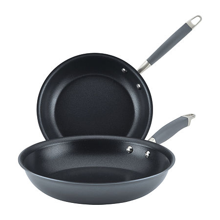 Anolon Advanced Home Hard-Anodized Nonstick Skillet Set  2 Piece - Moonstone