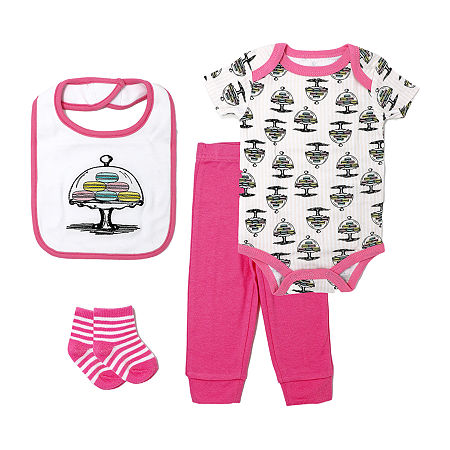 Click here for 3 Stories Trading Company Baby Girls 4-pc. Pant Se... prices