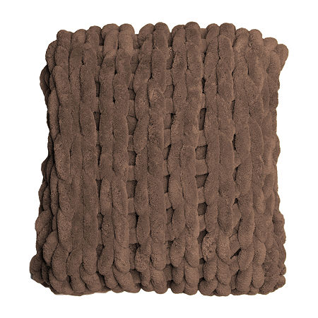 American Heritage Textiles Chenille Knitted Throw  40 x 50 - Dark Red