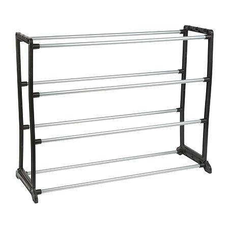 Click here for Simplify 3-Compartment 4-Shelf Metal Shoe Rack  On... prices