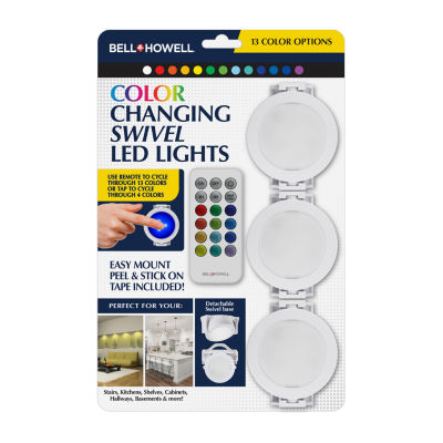 Bell + Howell Color Changing LED Puck Lights with Dimmable Feature and ...