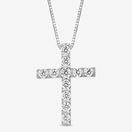 Click here for Womens 1 CT. T.W. Lab Grown White Diamond 10K Whit... prices
