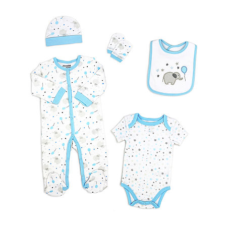 Click here for Tendertyme Baby Boy Elephants and Balloons 5 Piece... prices