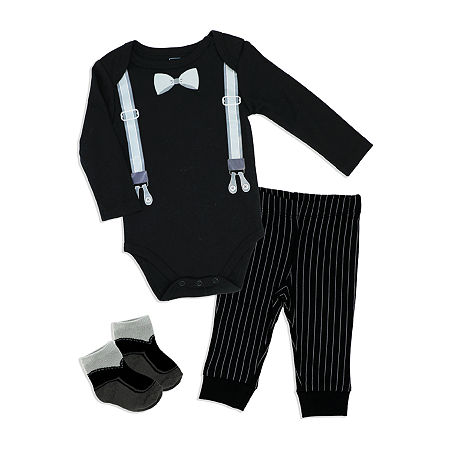 Click here for Baby Mode Baby Boys Suspender Bodysuit  Pants and... prices