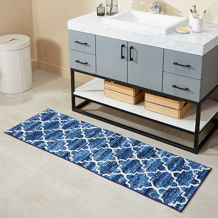 Click here for Better Trends Savio Bath Rug  One Size  Blue prices