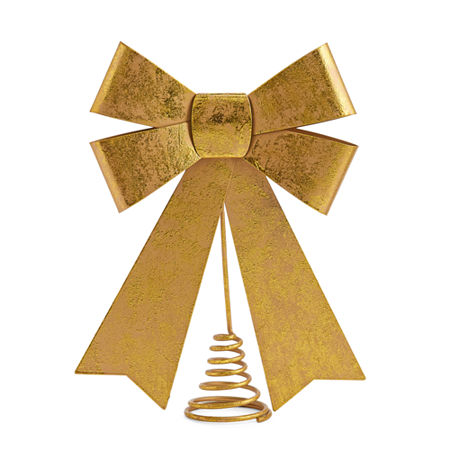 Click here for North Pole Trading Co. Gold Bow Christmas Tree Top... prices
