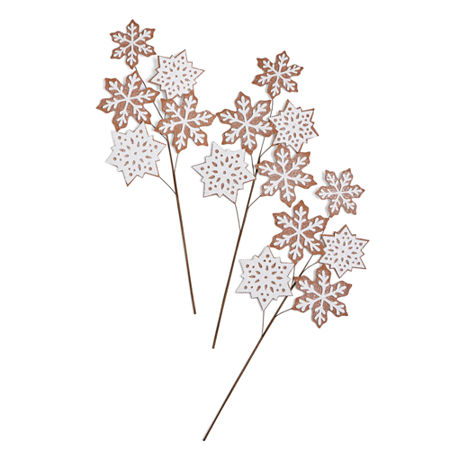 Click here for North Pole Trading Co. Gingerbread Snowflake Set 3... prices