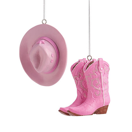 Click here for North Pole Trading Co. Pink Cowboy Boots And Hat C... prices