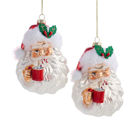 Click here for North Pole Trading Co. Santa Head Set 2-pc. Christ... prices