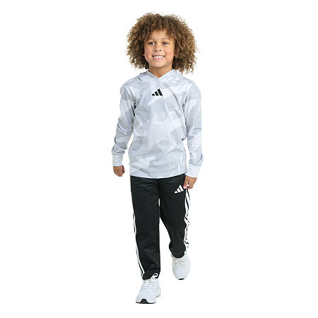 Click here for adidas Little Boys 2-pc. Pant Set  7  White prices