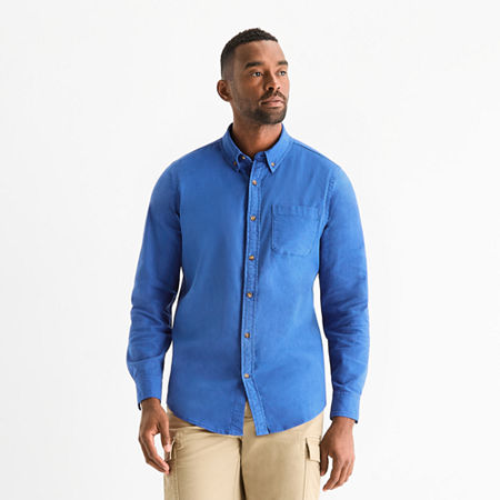 Click here for St. Johns Bay Garment Dyed Oxford Mens Long Sleeve... prices