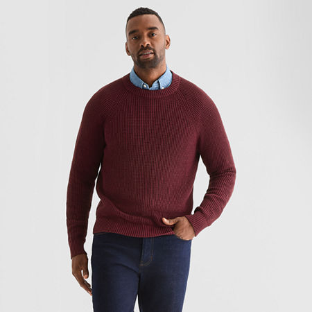 Click here for St. Johns Bay Raglan Waffle Mens Crew Neck Long Sl... prices