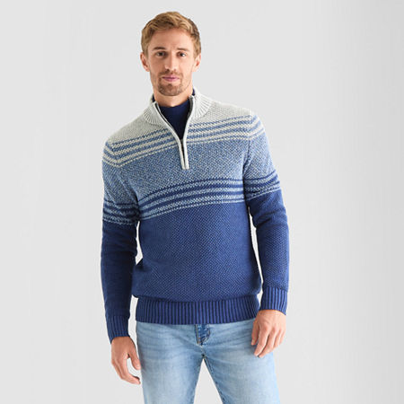 Click here for St. Johns Bay Textured Mens Mock Neck Long Sleeve... prices