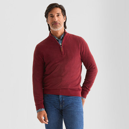 Click here for St. Johns Bay Birdseye Mens Mock Neck Long Sleeve... prices
