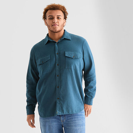 Click here for mutual weave Mens Long Sleeve Regular Fit Big and... prices