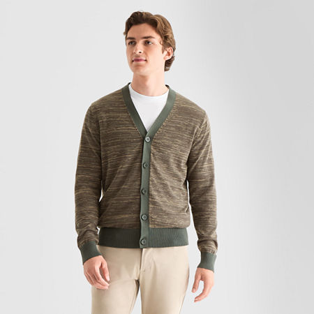 Click here for Stylus Mens V Neck Long Sleeve Button Open Front C... prices