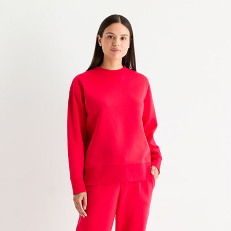 Click here for Xersion Womens Oversized Super Soft Fleece Crewnec... prices