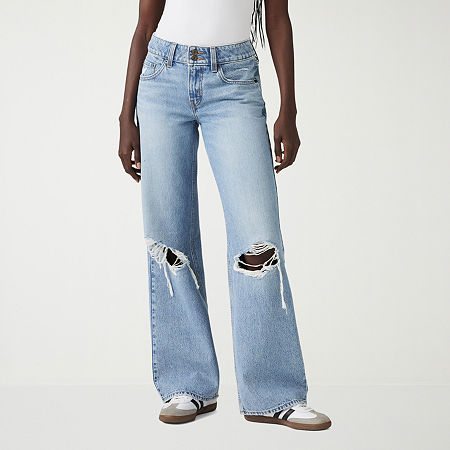 Click here for Levis Womens Super-Low Double-Button Relaxed-Fit D... prices