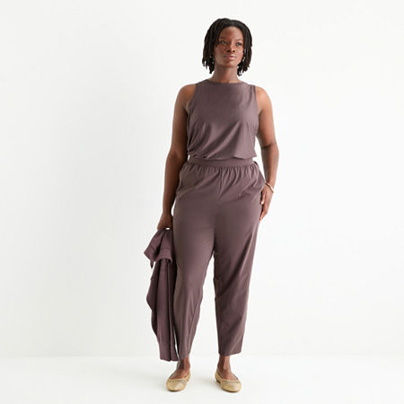 Click here for Stylus Womens Ankle Mid Rise Plus Pull-On Pant  1x... prices
