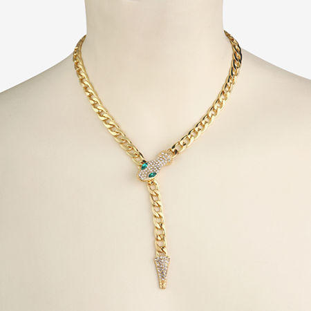 Click here for Bijoux Bar Gold Tone Snake Womens 20 Inch Y Neckla... prices