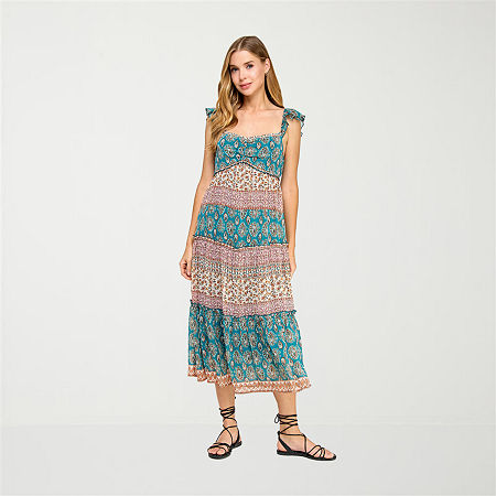 Click here for City Triangle Womens Sleeveless Paisley Midi Junio... prices