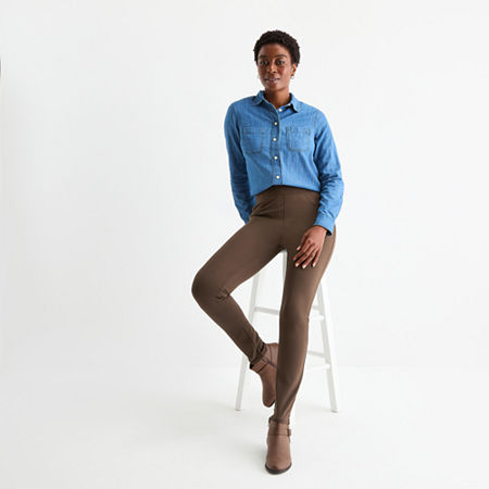 Click here for St. Johns Bay Womens Skinny Pull-On Pant  Large  B... prices