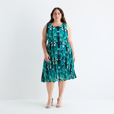 Click here for Liz Claiborne Womens Sleeveless Midi Paisley Plus... prices