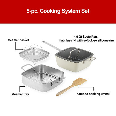 Click here for Cooks Ceramic 5-pc. Cooking System Set  One Size... prices