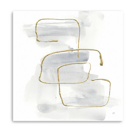 Click here for Lumaprints Cool Gray Gold I Canvas Giclee Canvas A... prices