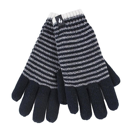 Click here for Heat Holders Oslo Striped Gloves - Black prices