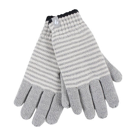 Heat Holders Oslo Striped Gloves - Cloud Grey