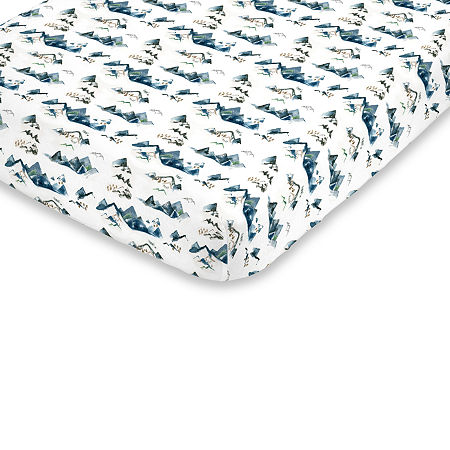 Click here for Nojo Watercolor Mountain Mini Crib Sheet  One Size... prices