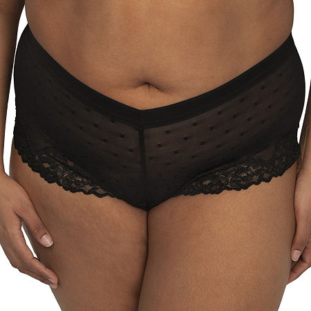 Click here for Curvy Couture Sheer Whisper Cheeky Boyshort Panty-... prices