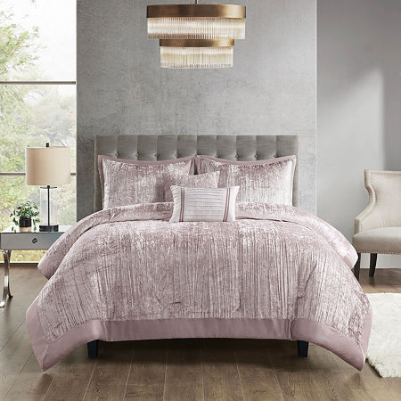 Click here for Madison Park Lee Crinkle Velvet 5-Pc. Comforter Se... prices