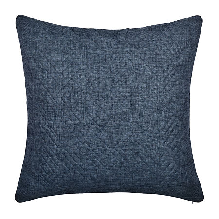 J Queen New York Enchanted Garden Sham  European - Indigo