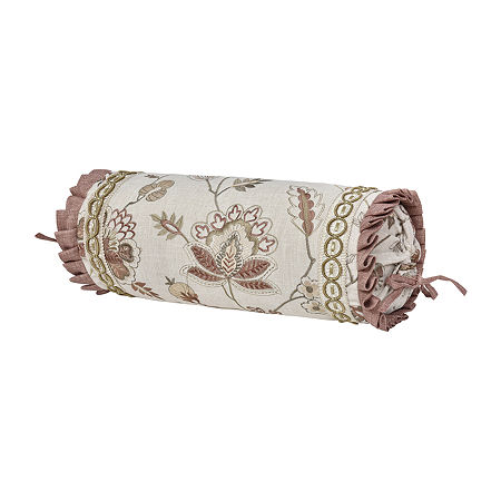 J Queen New York Santa Rosa Neckroll Pillow  7 x 17 - Linen