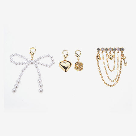 Click here for Bijoux Bar Gold Tone Heart Shoe Charm  One Size  Y... prices