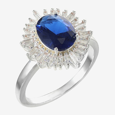 Click here for Sparkle Allure Womens Blue Crystal Pure Silver Ove... prices