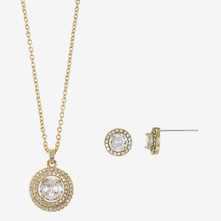 Click here for Sparkle Allure Womens Cubic Zirconia 14K Gold Over... prices
