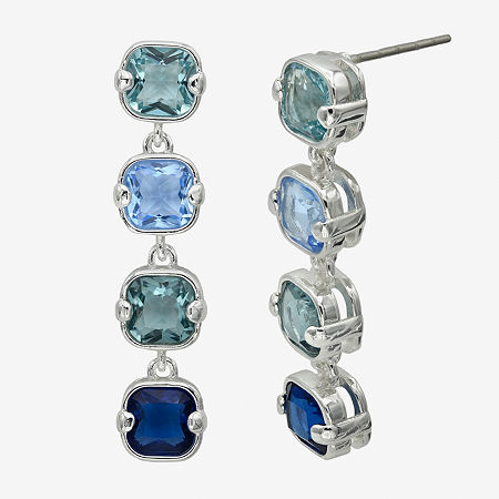 Click here for Sparkle Allure Womens Blue Crystal Pure Silver Ove... prices