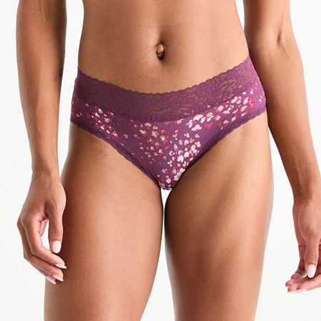 Click here for Ambrielle Everyday Hipster with Lace Trim Panty  M... prices