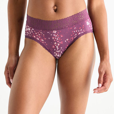 Click here for Ambrielle Everyday High Cut With Lace Trim Panty... prices