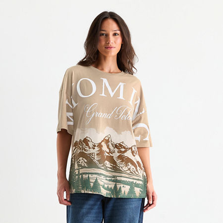 Click here for Wyoming Grand Teton Oversized Tee Womens Juniors C... prices