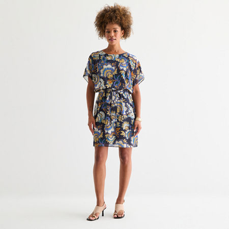 Click here for Robbie Bee Womens Short Sleeve Floral Fit + Flare... prices