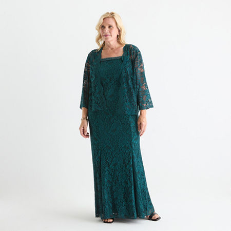 Click here for Maya Brooke Womens Plus 3/4 Sleeve Evening Gown  2... prices